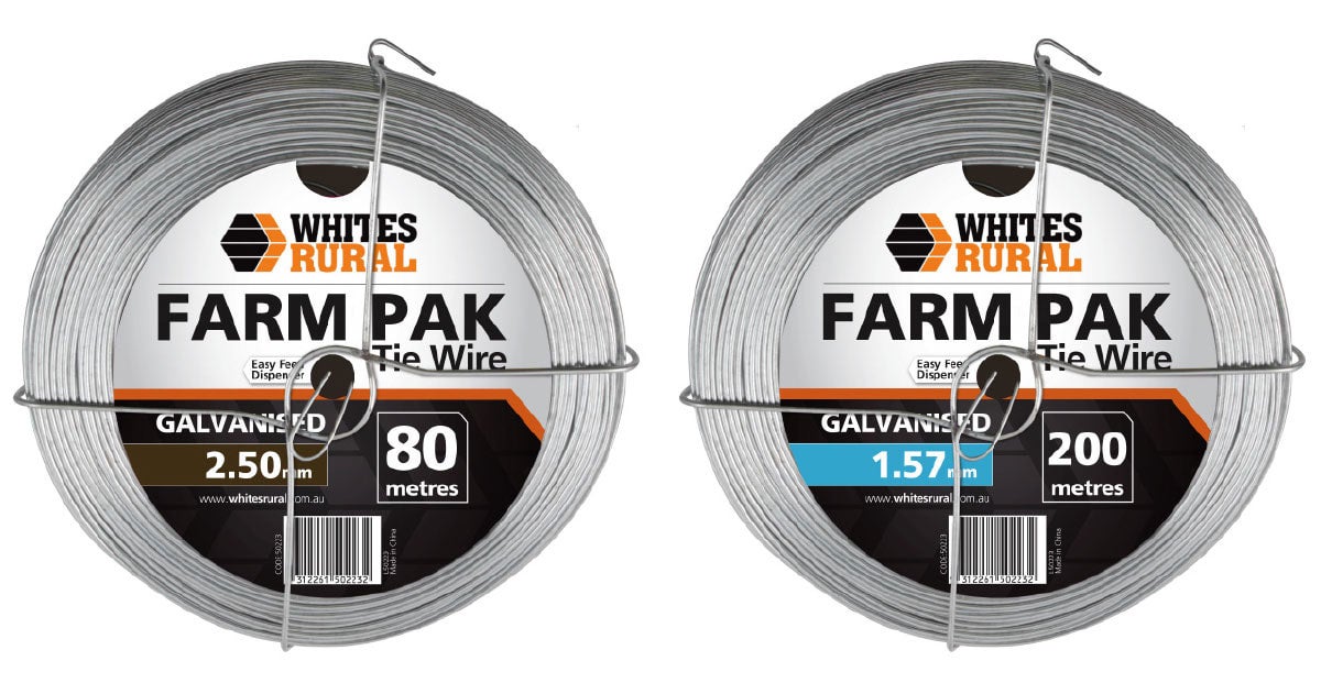 White Wires Tie Wire Galvanised Farm Pak - Multiple Sizes | Echunga ...
